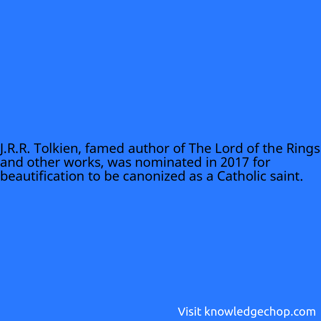 J.R.R. Tolkien, famed author of The Lord of the Rings and other works ...