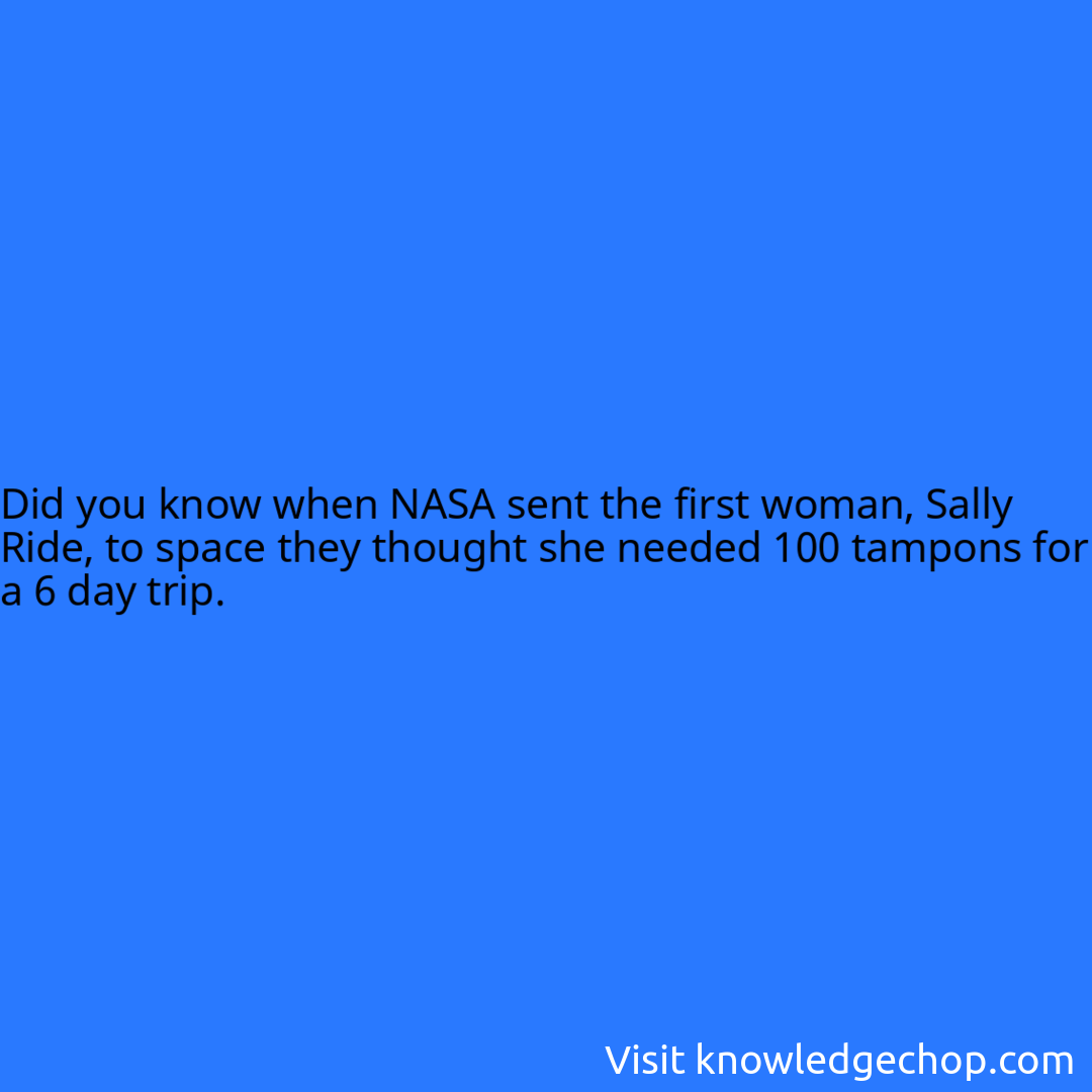 when NASA sent the first woman, Sally Ride, to space they thought she ...